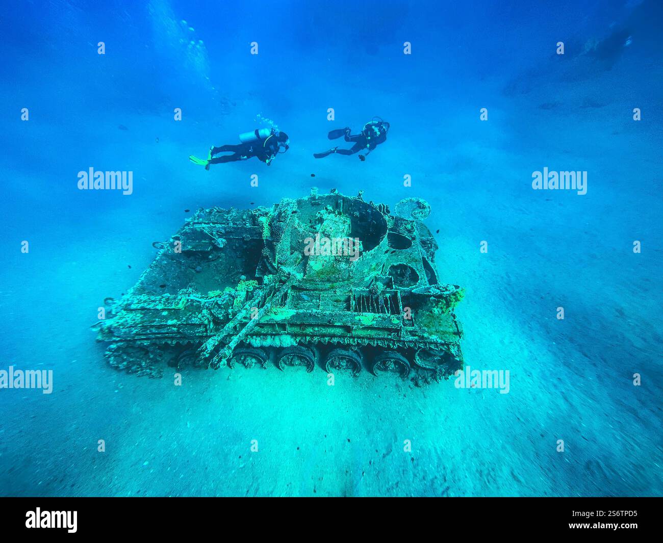 Middle East, Jordan, Aqaba, The Tank dive site Stock Photo - Alamy