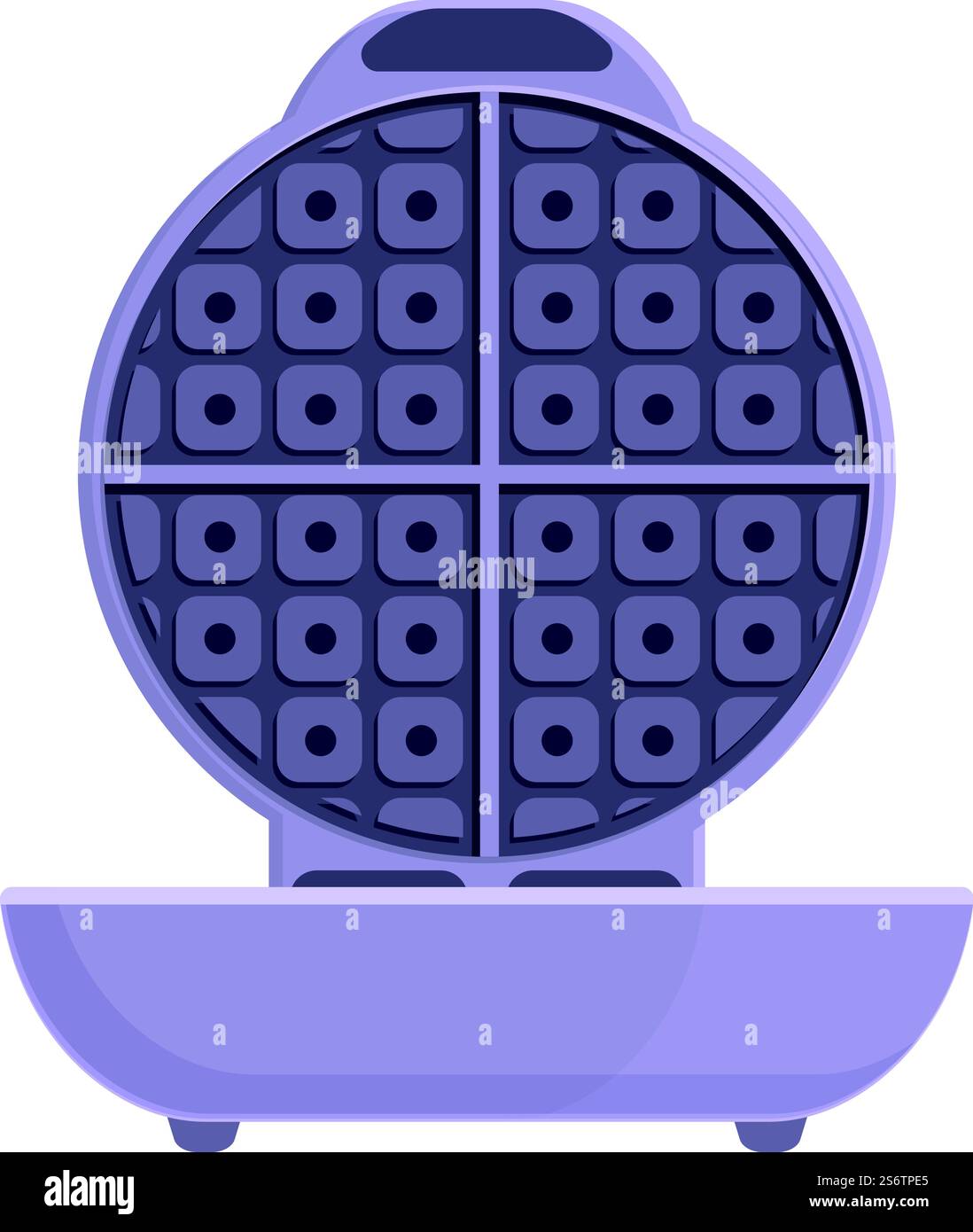 Dessert waffle maker icon cartoon vector. Machine cooker. Ice baking ...