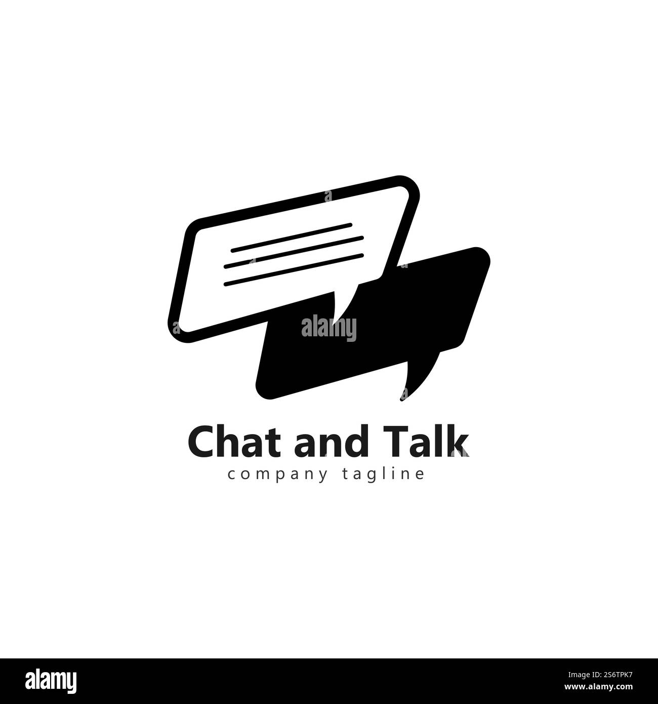 Chat Talk Speech Bubble Icon Vector Logo Template Design Illustration ...