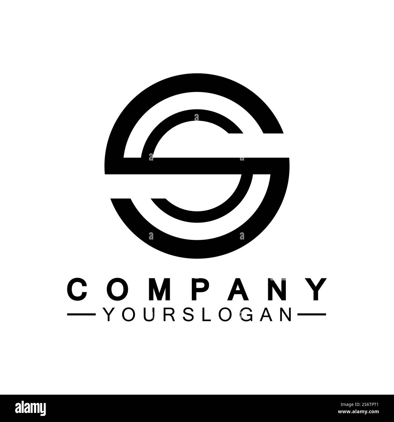 Letter S Circle Logo Vector Design Template Stock Vector Image & Art ...