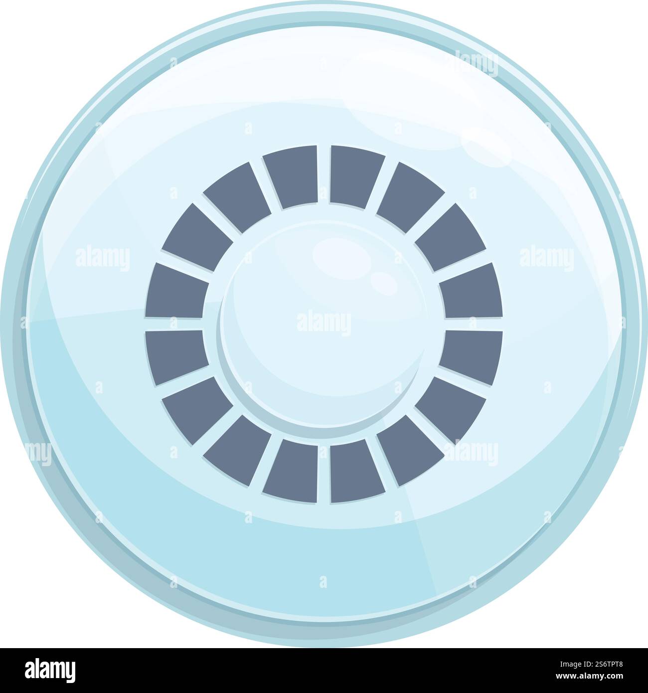 Interior smoke detector icon cartoon vector. Alarm fire. Home system ...