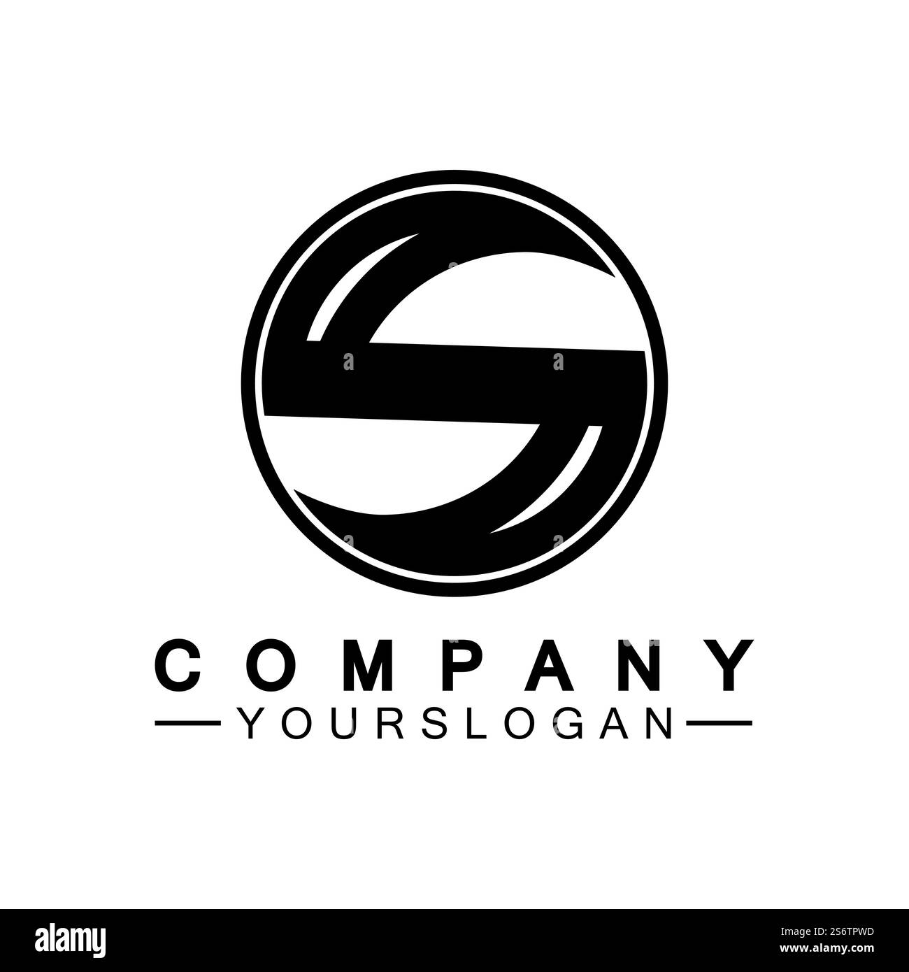 Letter S Circle Logo Vector Design Template Stock Vector Image & Art ...