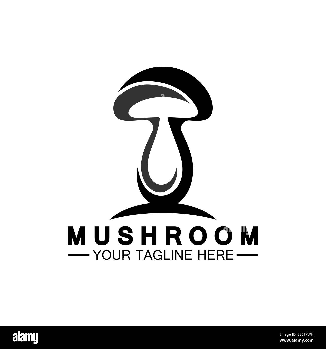 Mushroom Logo Vector Simple & Modern or Agriculture Organic Food Design ...