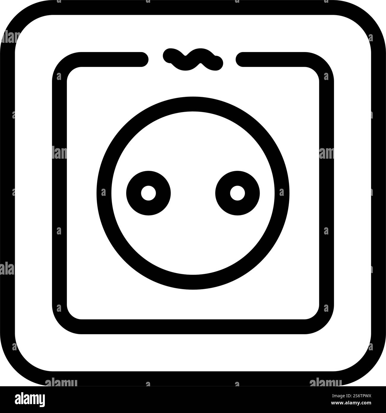 ac power line icon vector. ac power sign. isolated contour symbol black ...