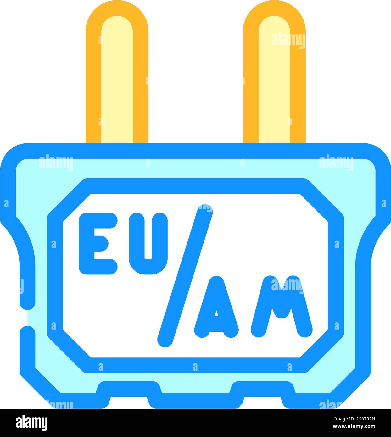 adapter socket color icon vector. adapter socket sign. isolated symbol ...