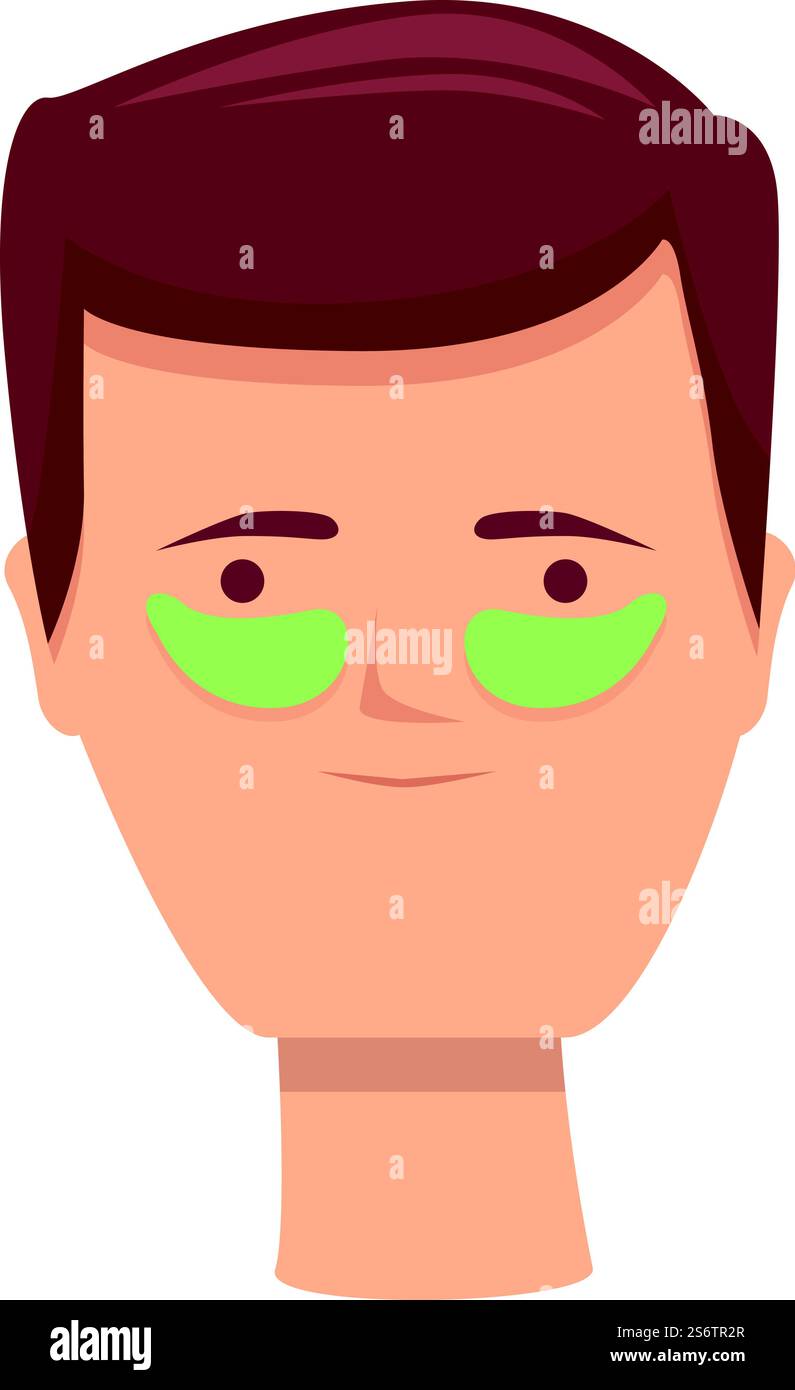 Wash eye patch icon cartoon vector. Mask face. Gel under. Wash eye ...