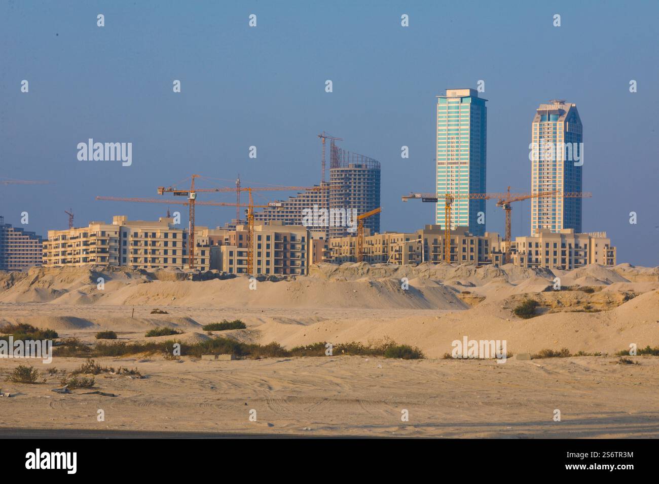 Middle East, United Arab Emirates, Emirate of Sharjah. Buildings under ...
