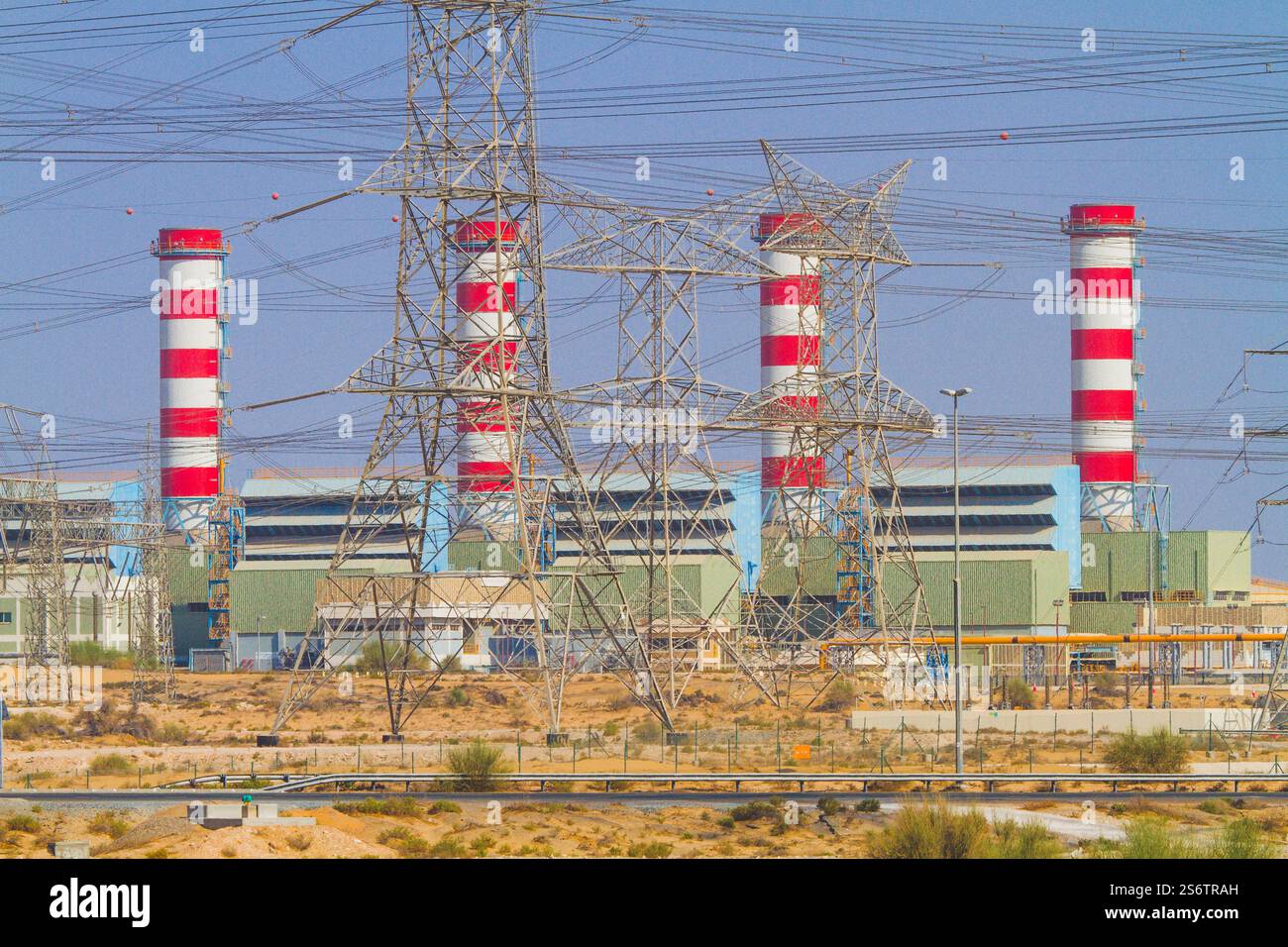 United Arab Emirates, Middle East, Dubai. Power plant. Al Aweer Power ...