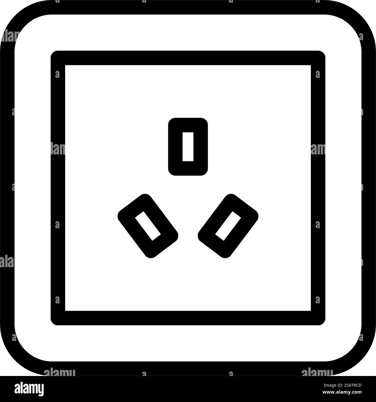 australia socket line icon vector. australia socket sign. isolated ...