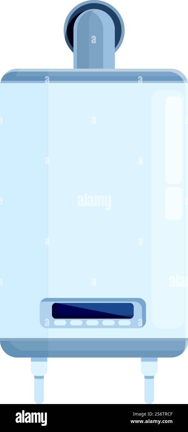 Home gas boiler icon cartoon vector. House heater. Water system. Home ...