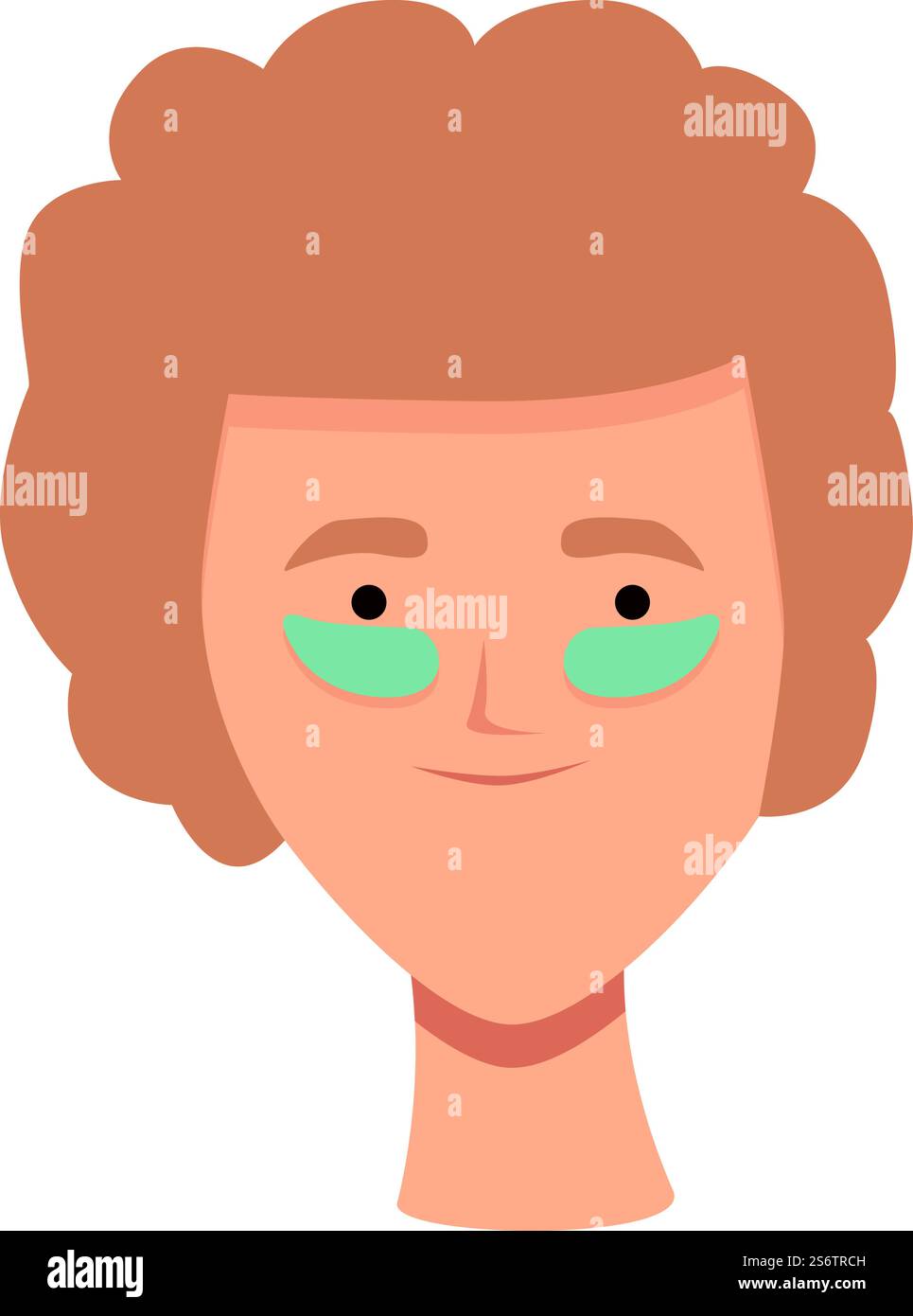 Mother eye patch icon cartoon vector. Face gel. Cosmetic hydrogel ...