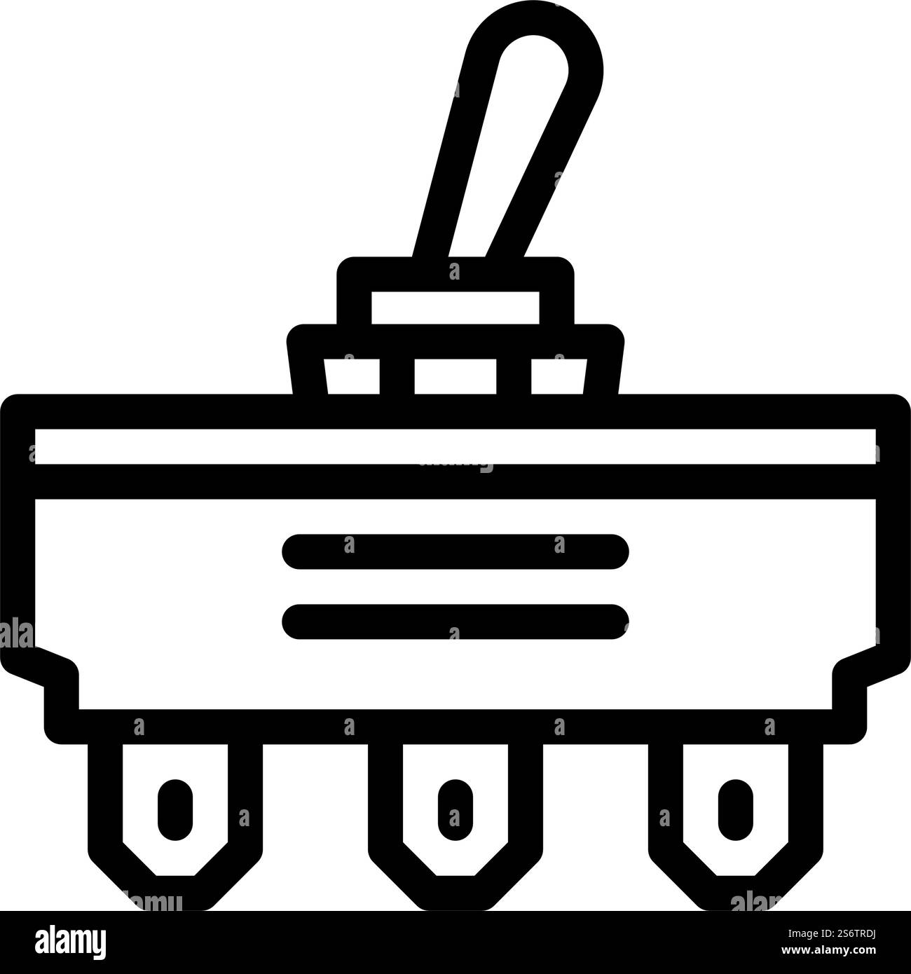 joystick switches line icon vector. joystick switches sign. isolated ...