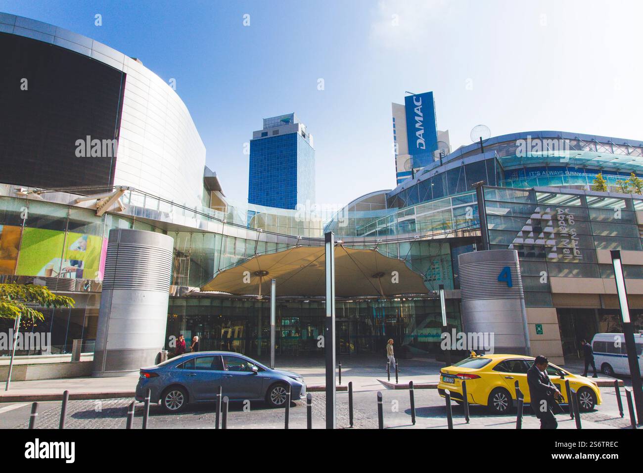 Jordan, Middle East, Amman. Modern Al Abdali district. Abdali Mall ...