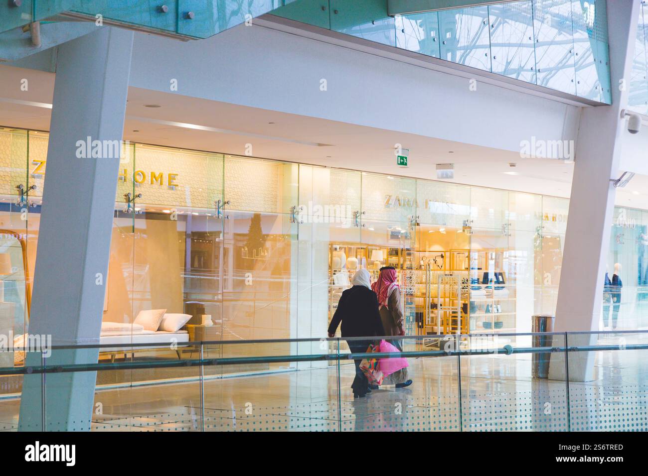 Jordan, Middle East, Amman. Modern Al Abdali district. Abdali Mall ...