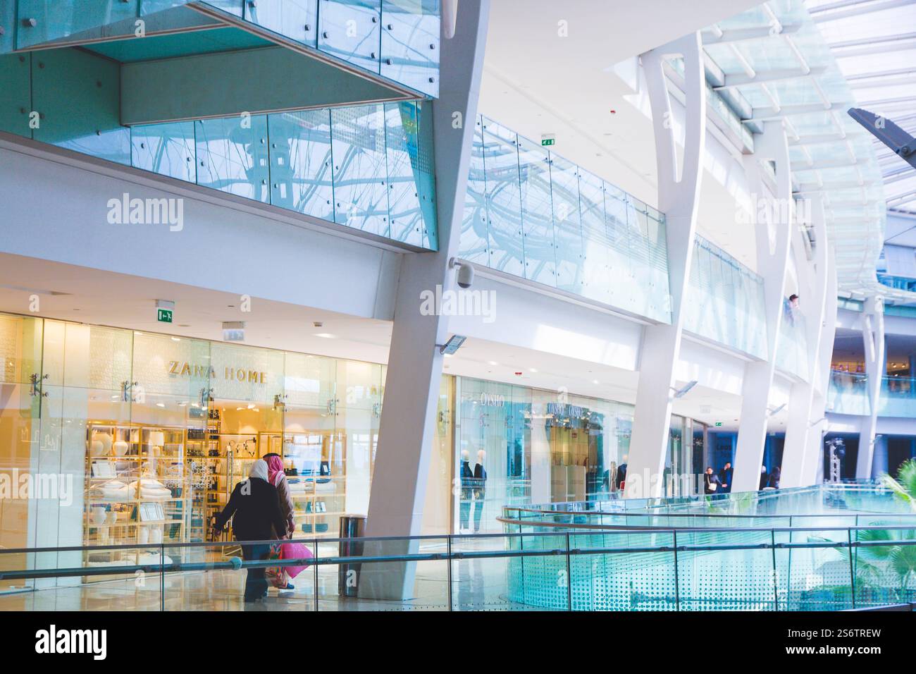 Jordan, Middle East, Amman. Modern Al Abdali district. Abdali Mall ...