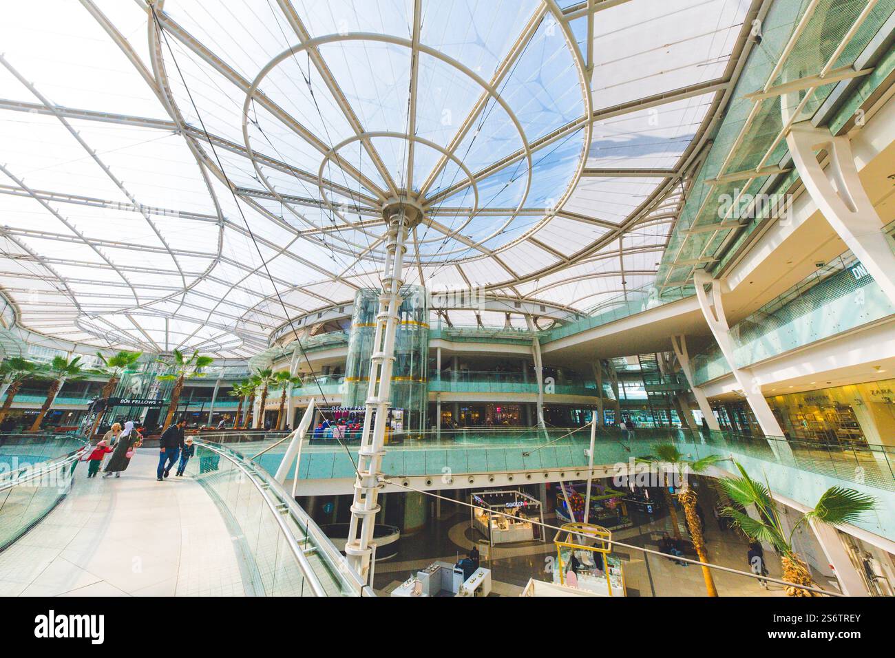 Jordan, Middle East, Amman. Modern Al Abdali district. Abdali Mall ...