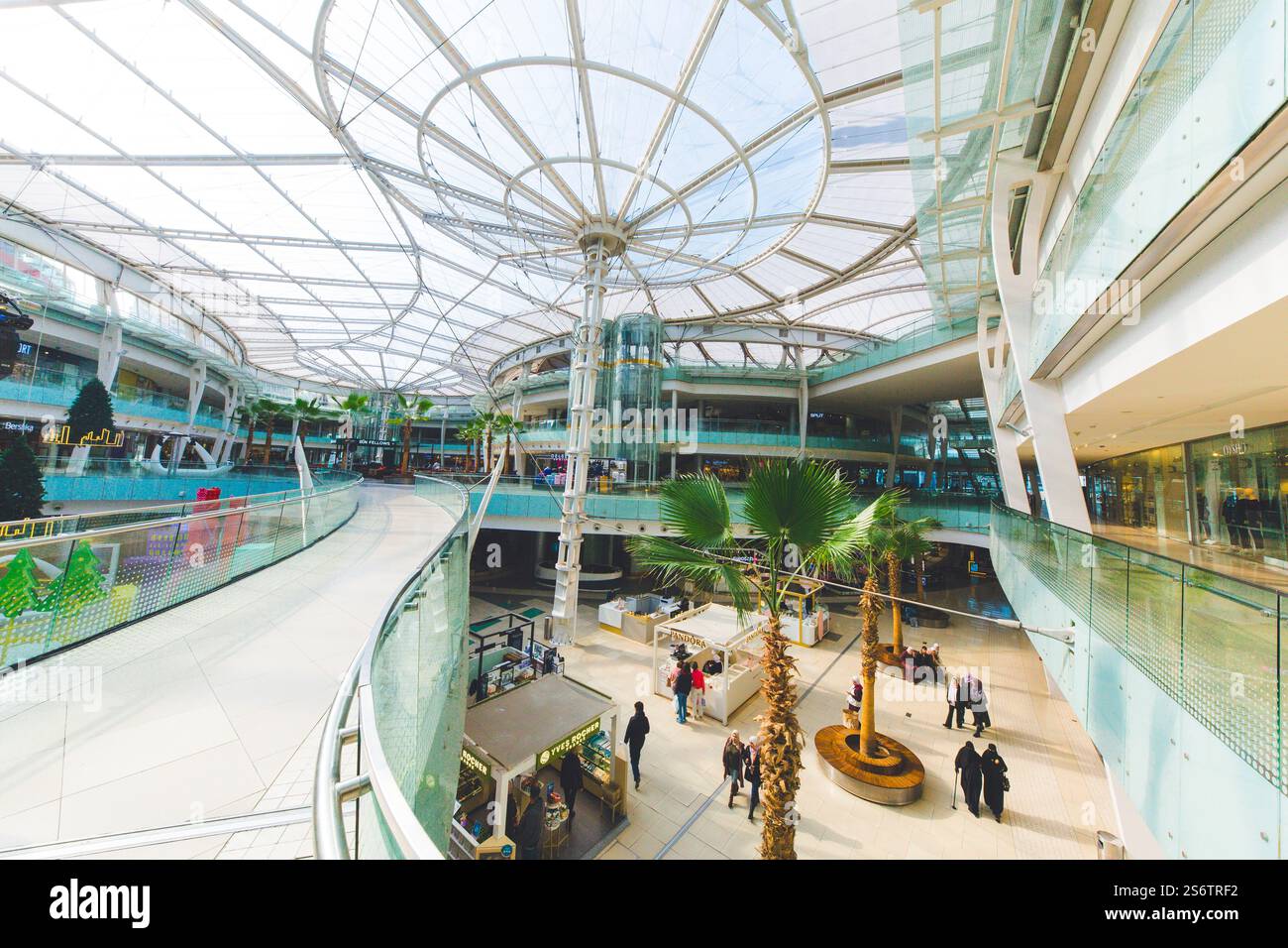 Jordan, Middle East, Amman. Modern Al Abdali district. Abdali Mall ...