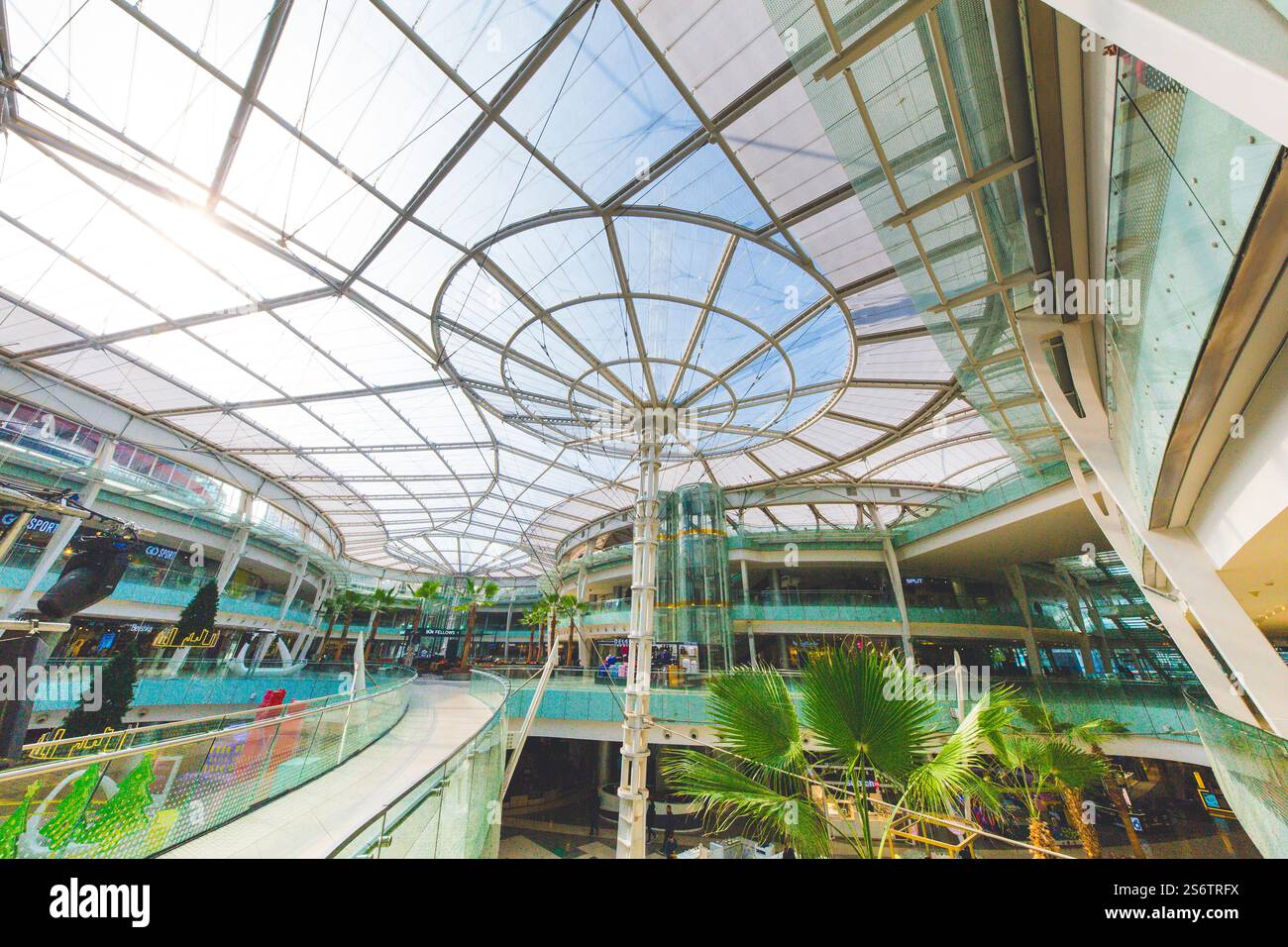 Jordan, Middle East, Amman. Modern Al Abdali district. Abdali Mall ...