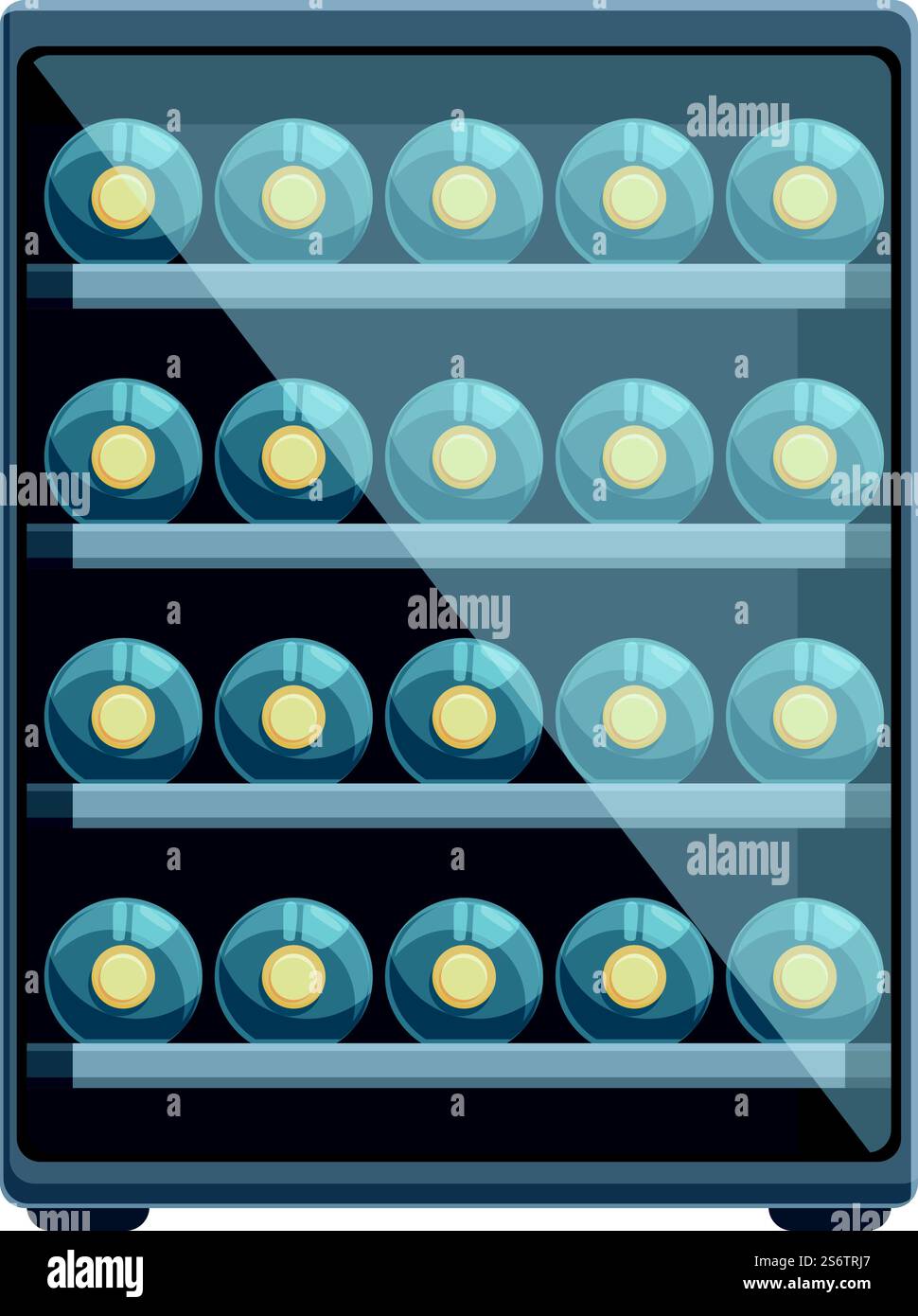 Cupboard wine cabinet icon cartoon vector. Bar kitchen. Alcohol shelf ...
