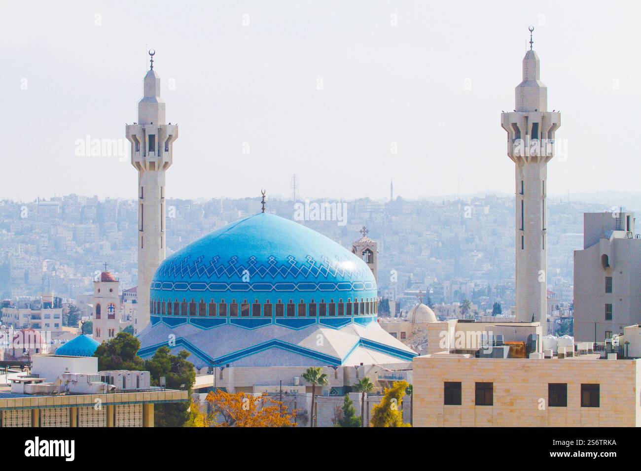Jordan, Middle East, Amman. King Abdullah I Mosque Stock Photo - Alamy