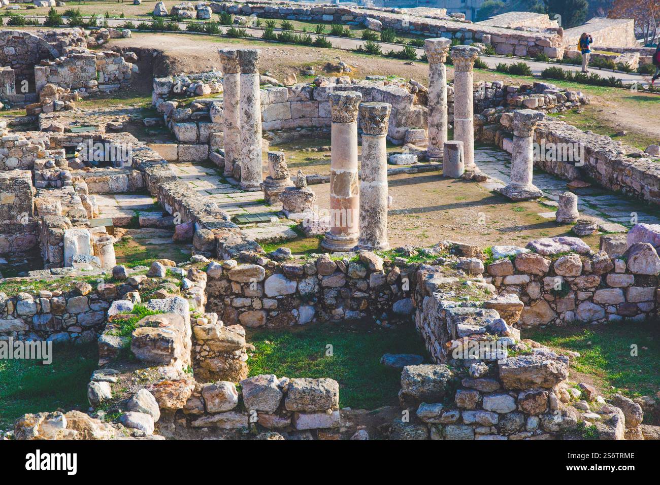 Jordan, Middle East, Amman. Citadel Jabal al-Qal'a Stock Photo - Alamy