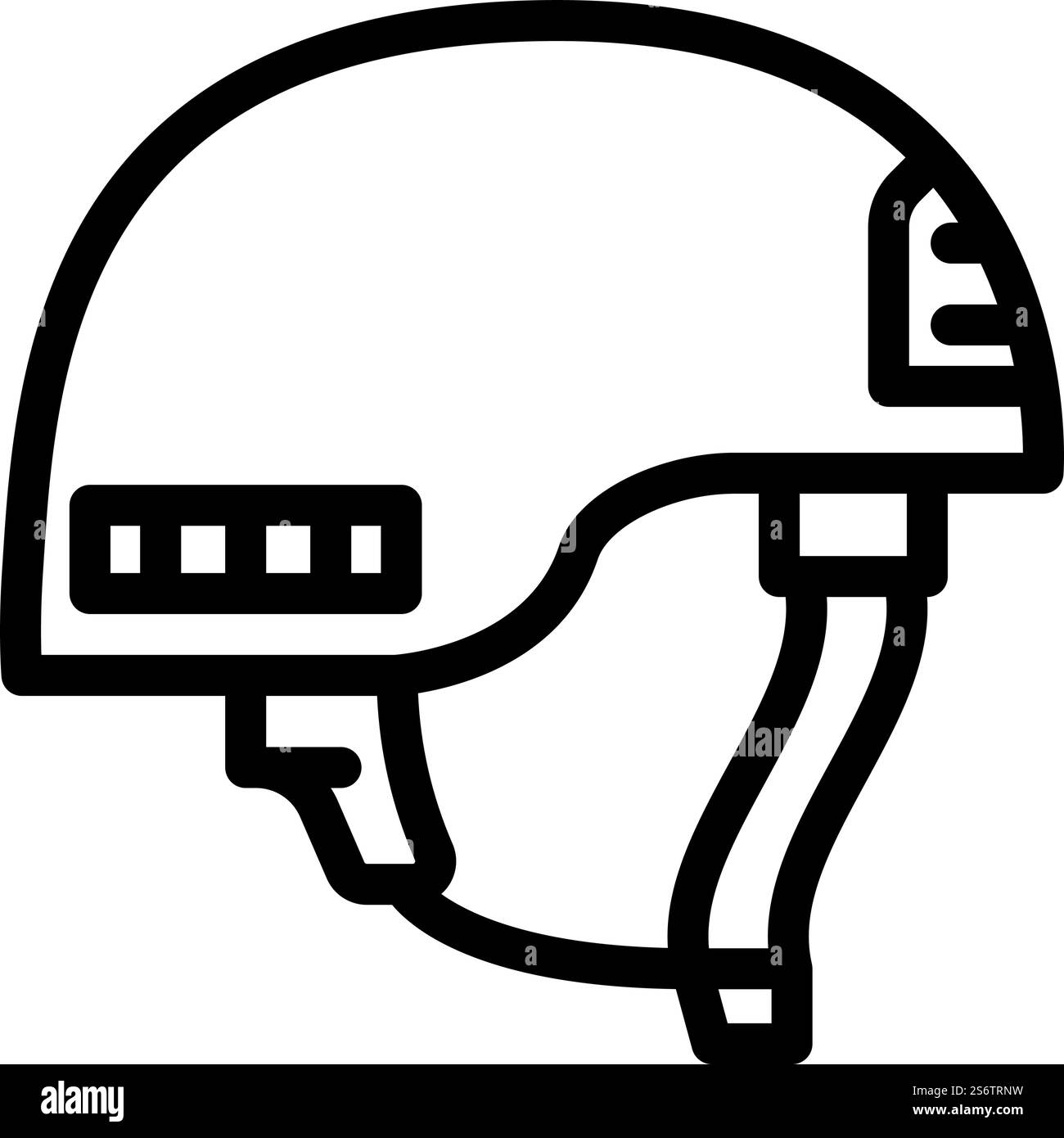 helmet soldier line icon vector. helmet soldier sign. isolated contour ...