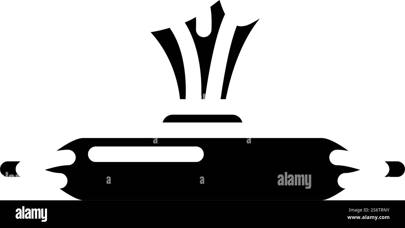 packaging of napkins glyph icon vector. packaging of napkins sign ...