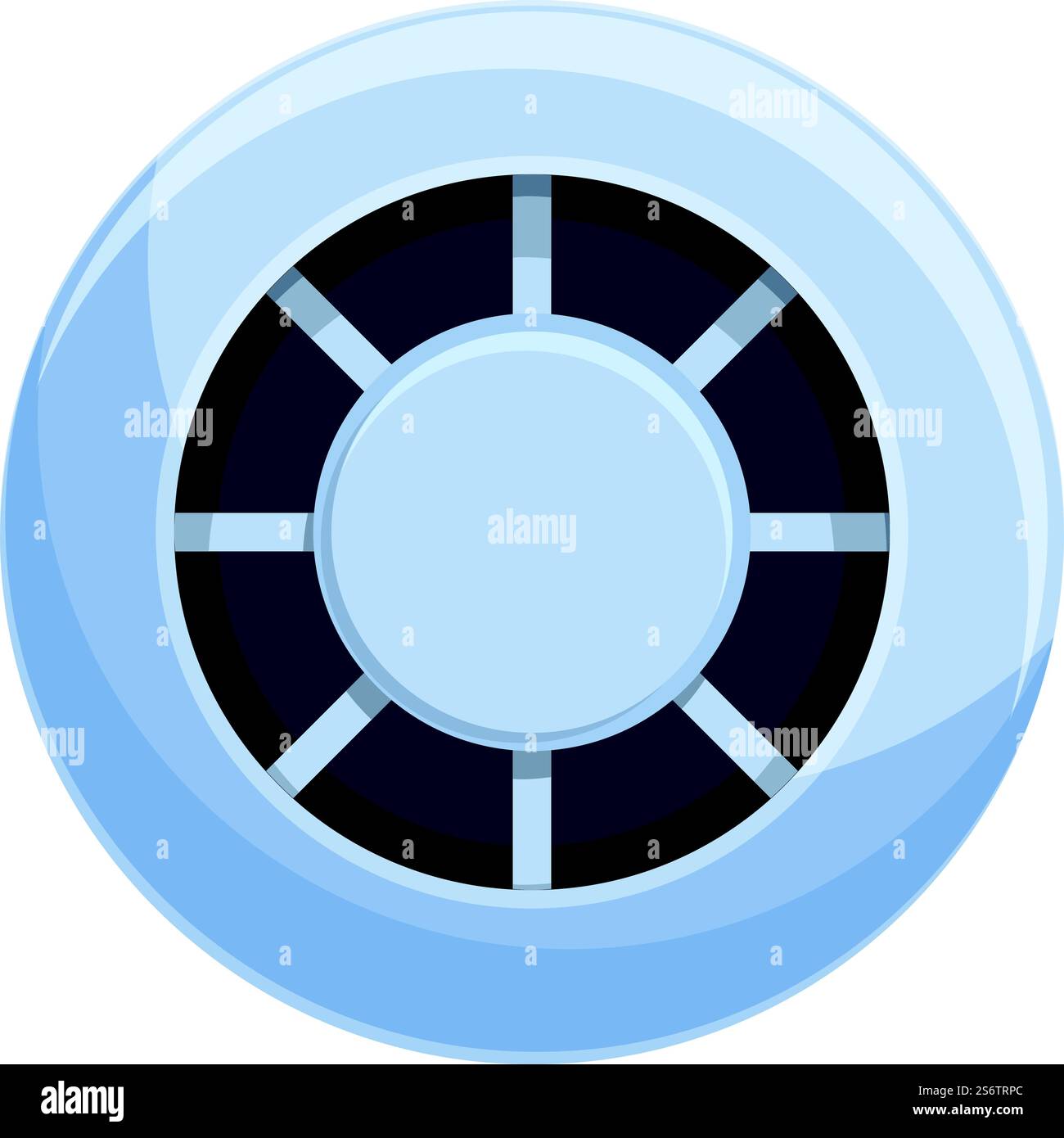 House smoke detector icon cartoon vector. Alarm fire. Home safety ...
