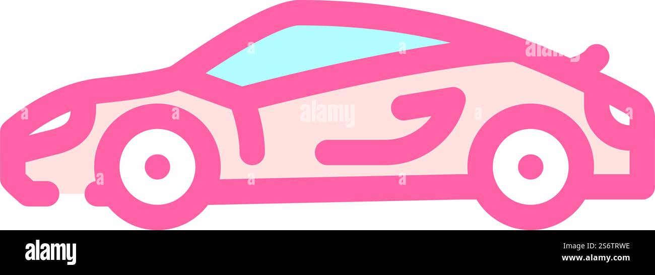 sportscar high speed transport color icon vector. sportscar high speed ...