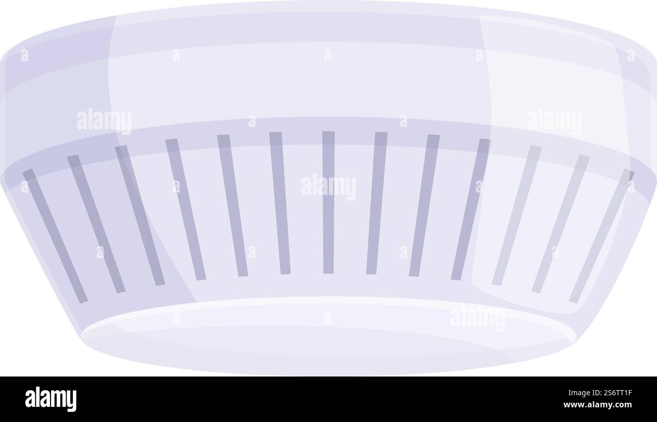 Alarm smoke detector icon cartoon vector. Fire sensor. Carbon home ...