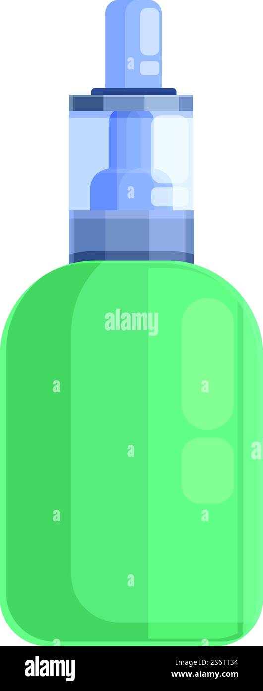 Vaper icon cartoon vector. Electronic vape. Bottle coil. Vaper icon ...
