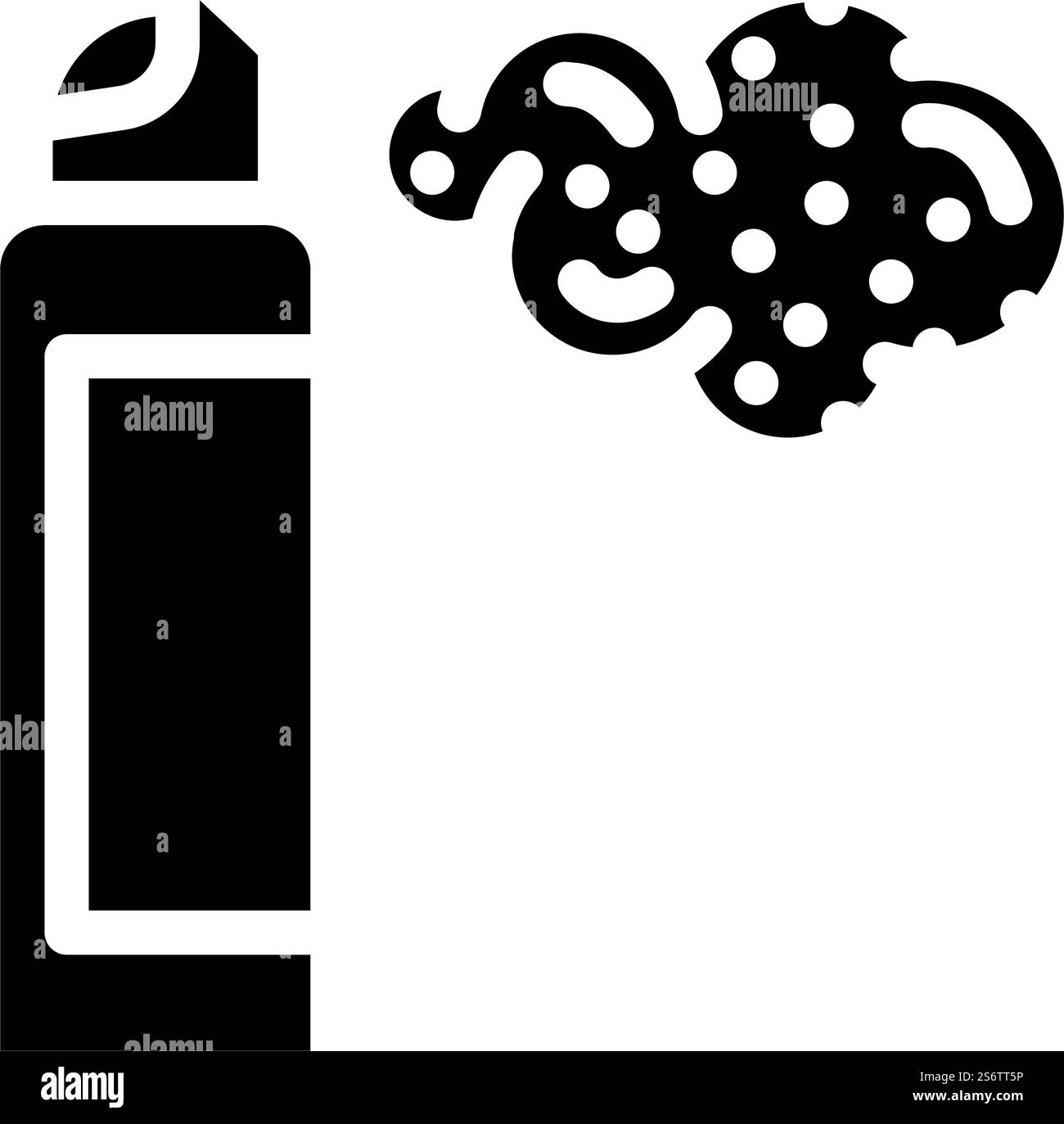 aerosol spray glyph icon vector. aerosol spray sign. isolated contour ...