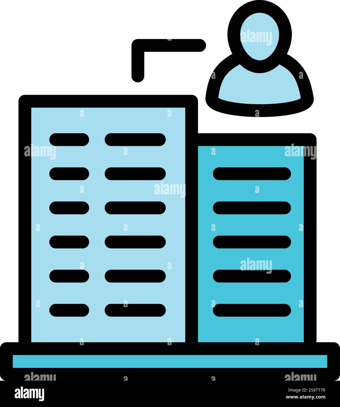Governance icon outline vector. Corporate business. Social editable ...