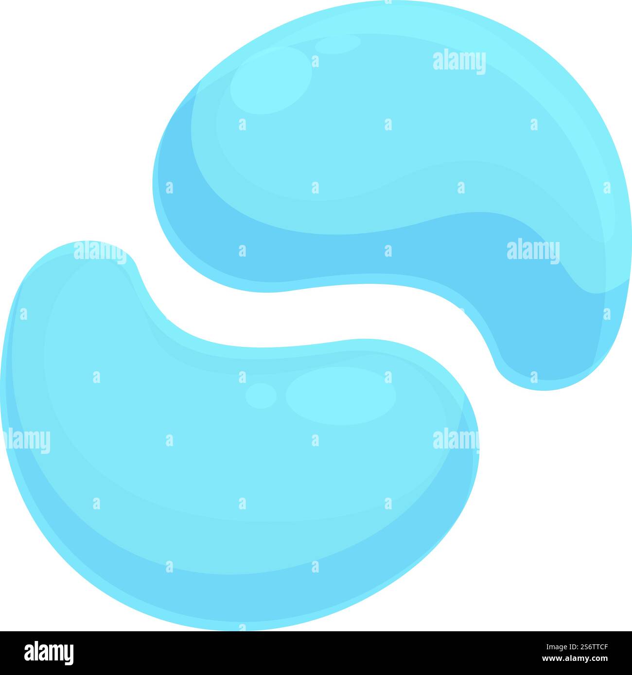 Blue eye patch icon cartoon vector. Mask face. Gel under. Blue eye ...