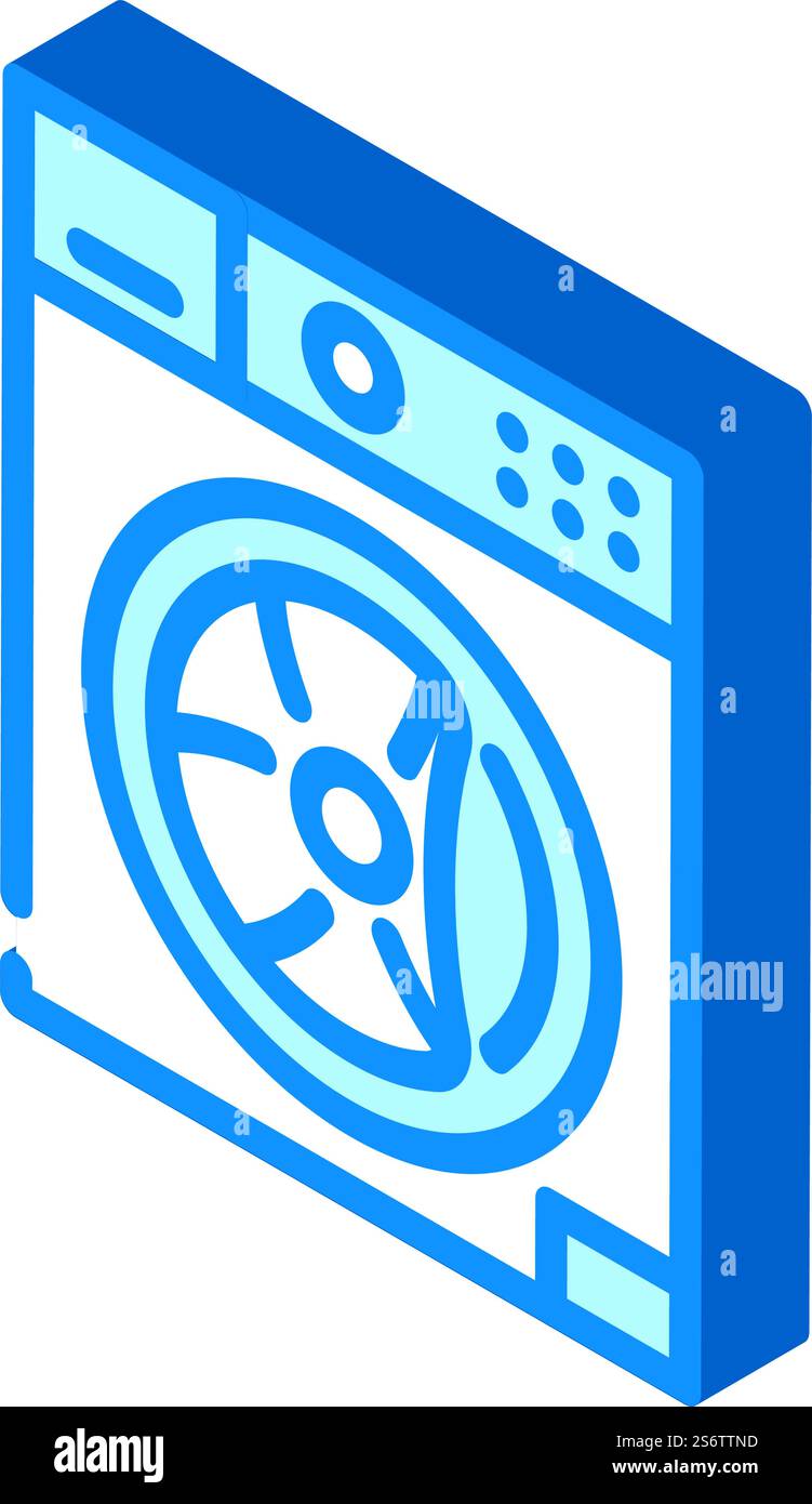 washer machine appliance isometric icon vector. washer machine ...