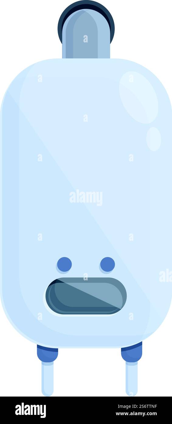 Water gas boiler icon cartoon vector. House heater. Furnace system ...
