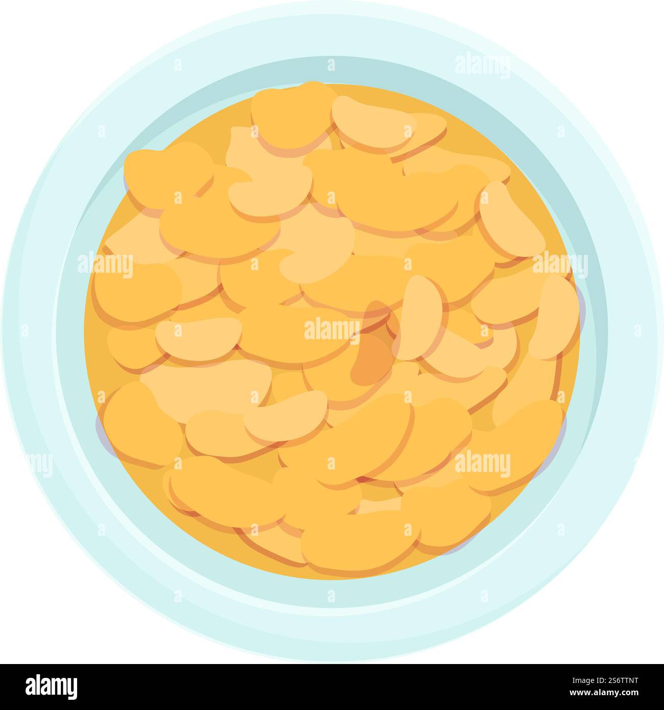 Cornflakes breakfast icon cartoon vector. Cereal bowl. Milk corn ...