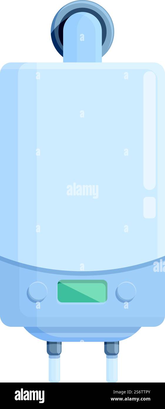 Gas boiler heater icon cartoon vector. House heat. Home water. Gas ...
