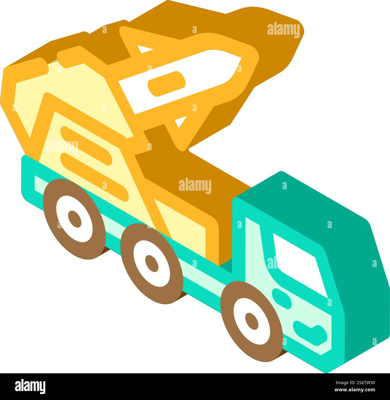 missile rocket isometric icon vector. missile rocket sign. isolated ...