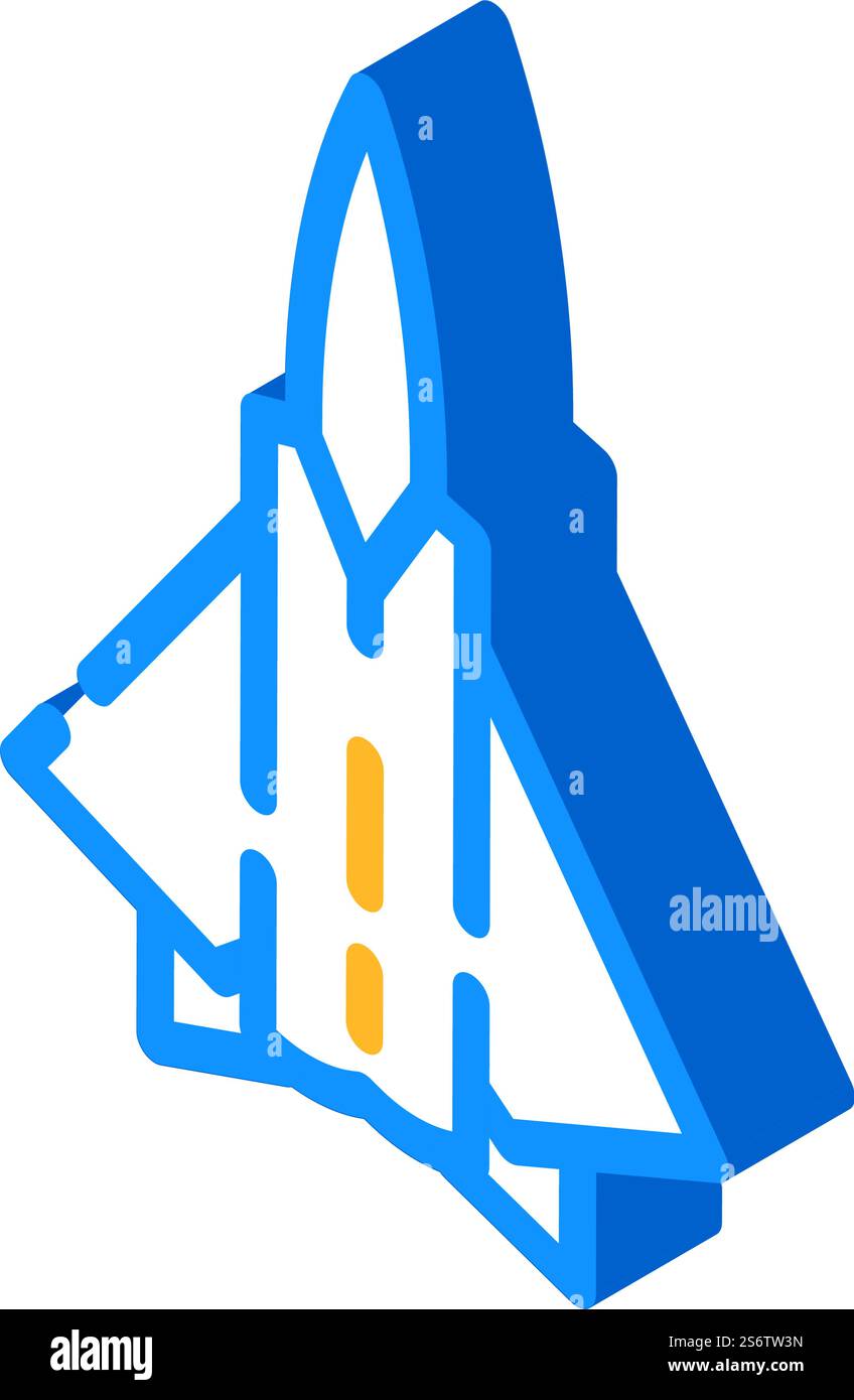 fighter airplane isometric icon vector. fighter airplane sign. isolated ...