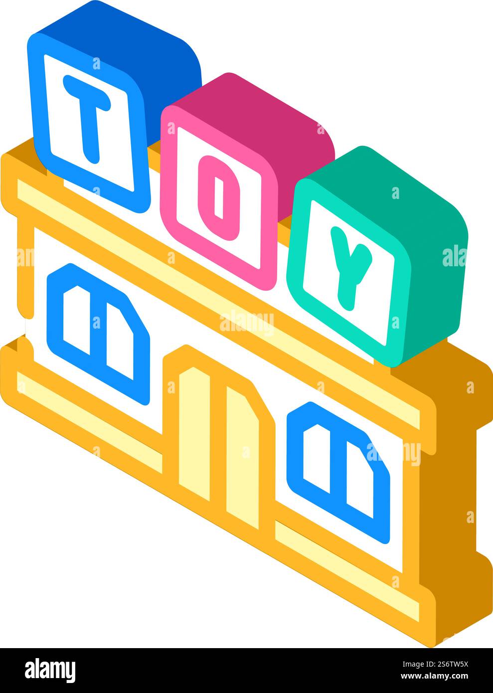 toy shop isometric icon vector. toy shop sign. isolated symbol ...