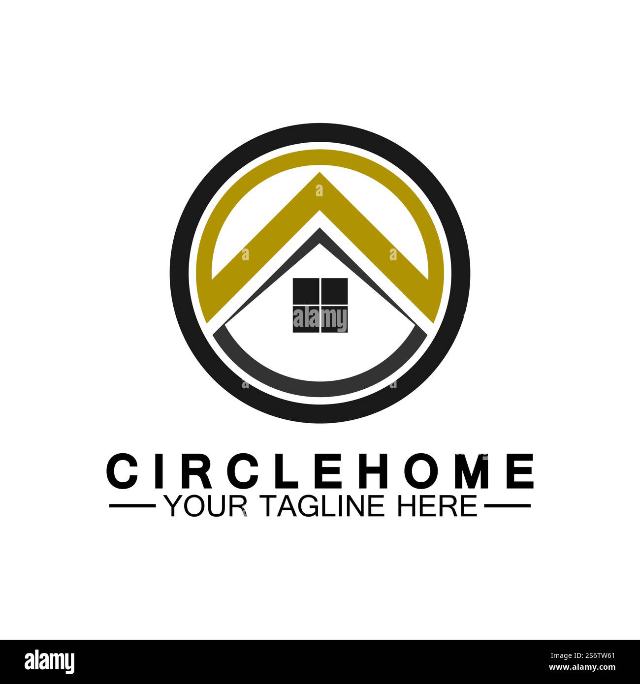 Home circle concept logo symbol vector illustration design Stock Vector ...