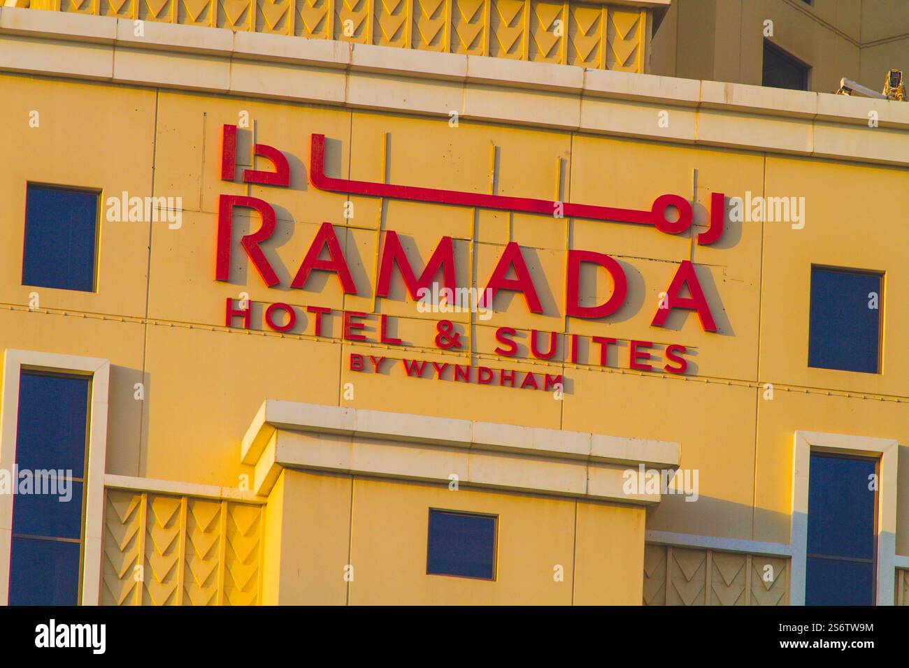United Arab Emirates, dubai, Ramada, Wyndham hotel and suite Stock ...