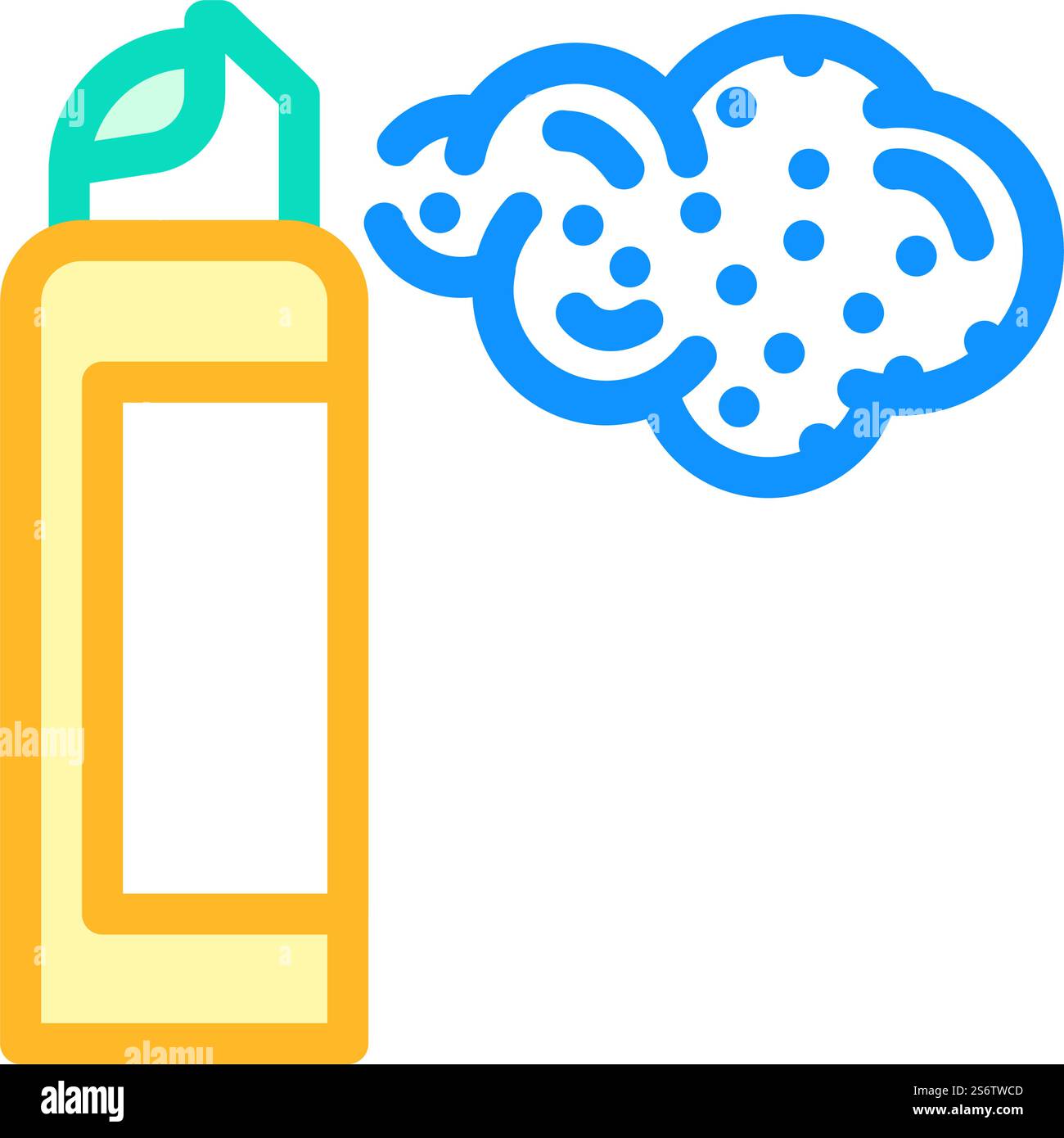 aerosol spray color icon vector. aerosol spray sign. isolated symbol ...