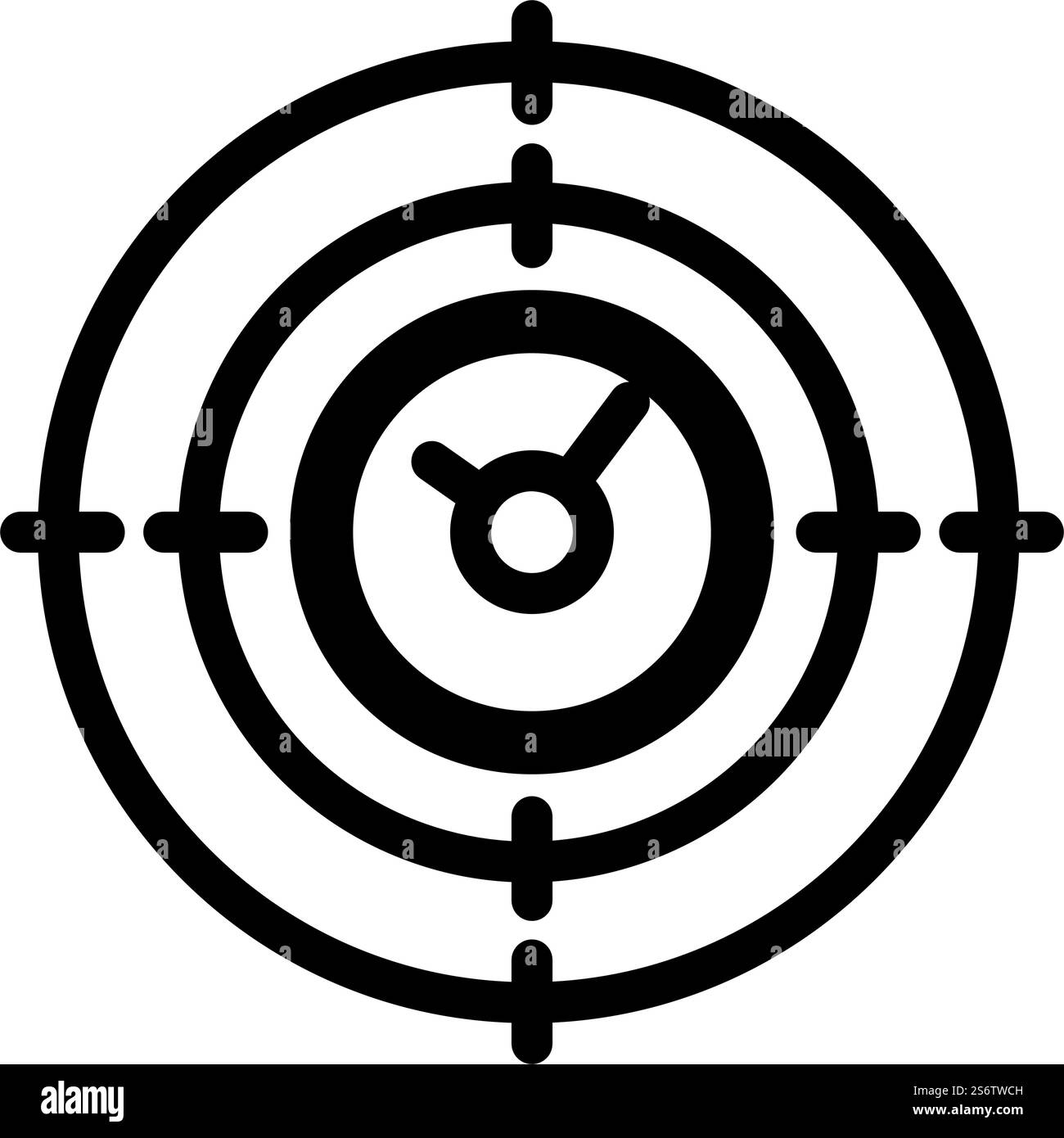 target of time management line icon vector. target of time management ...