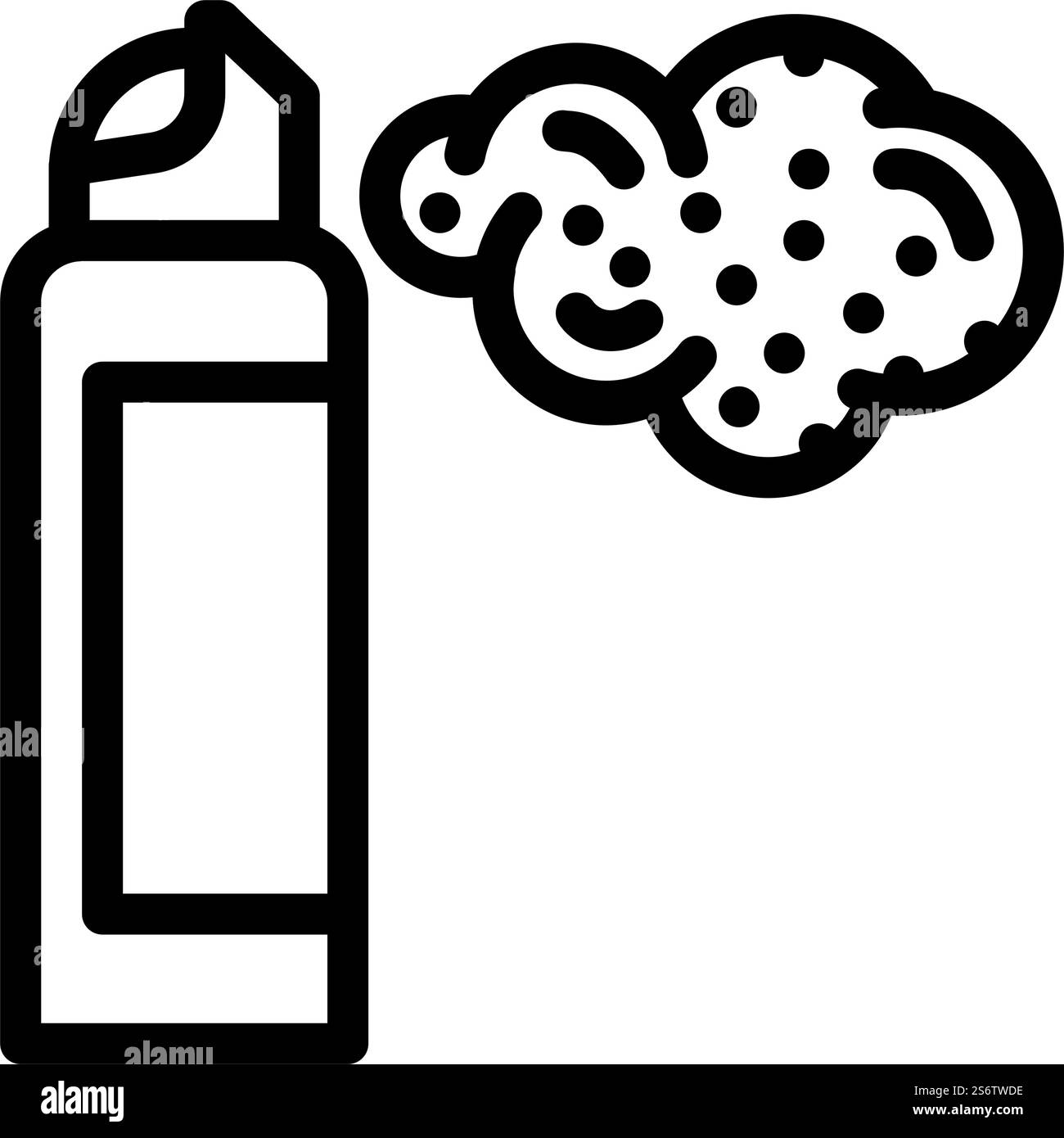 aerosol spray line icon vector. aerosol spray sign. isolated contour ...