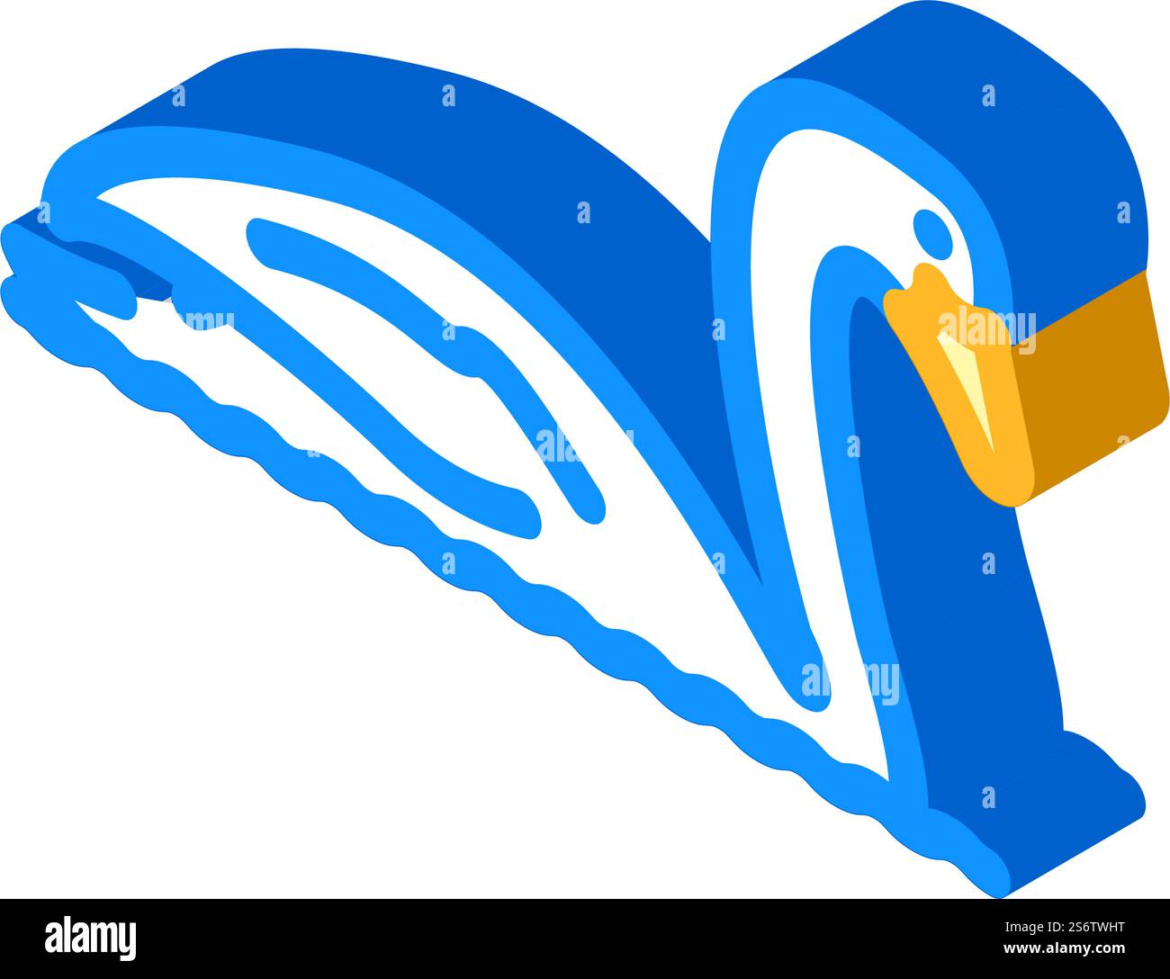 swan bird isometric icon vector. swan bird sign. isolated symbol ...