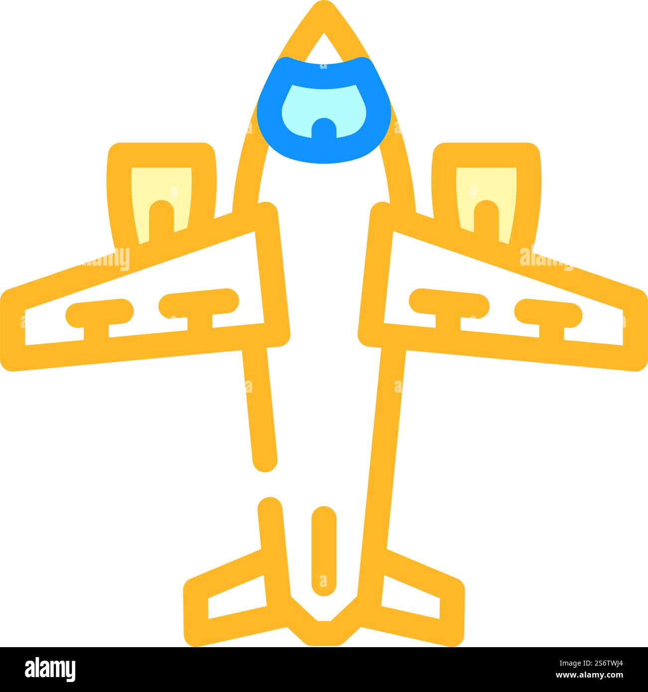 airplane transport color icon vector. airplane transport sign. isolated ...