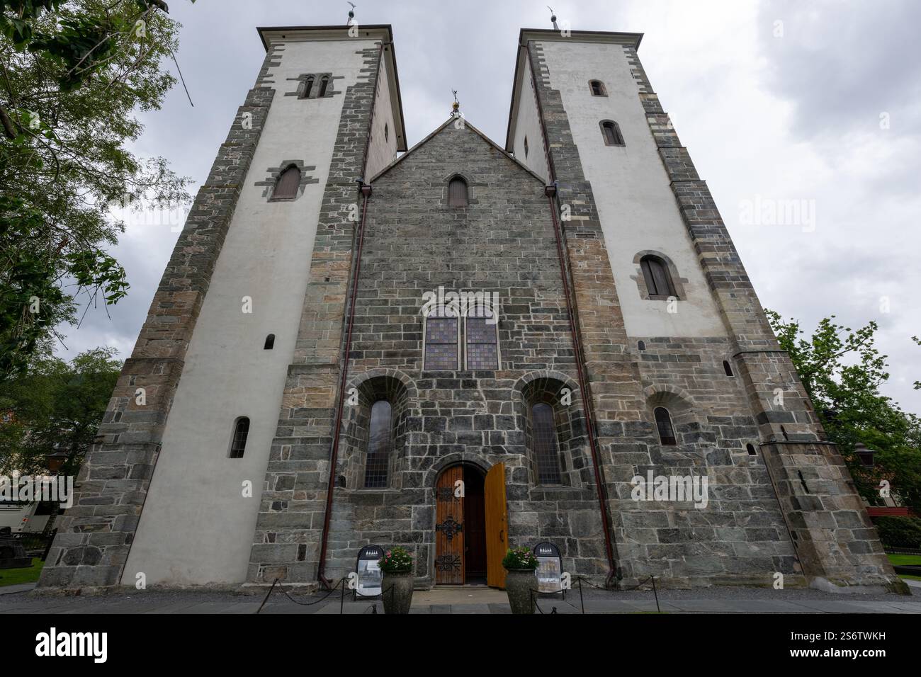 Saint Mary's Church in Bergen, Norway. St Mary`s church is the oldest ...