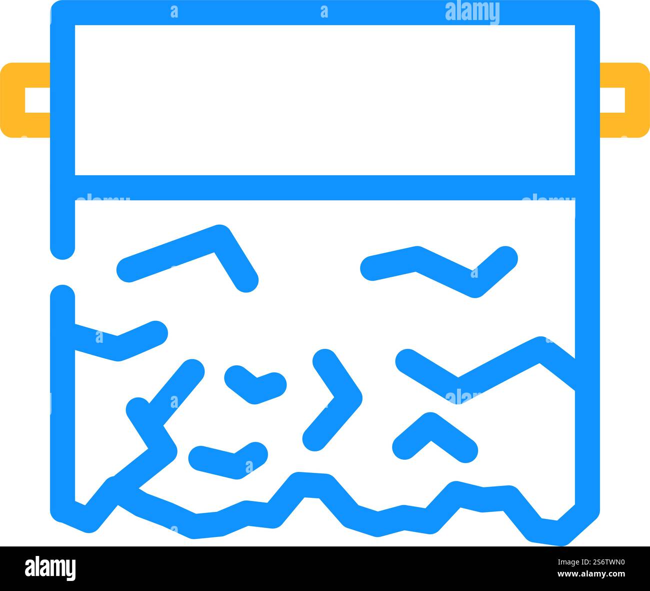 baking foil color icon vector. baking foil sign. isolated symbol ...